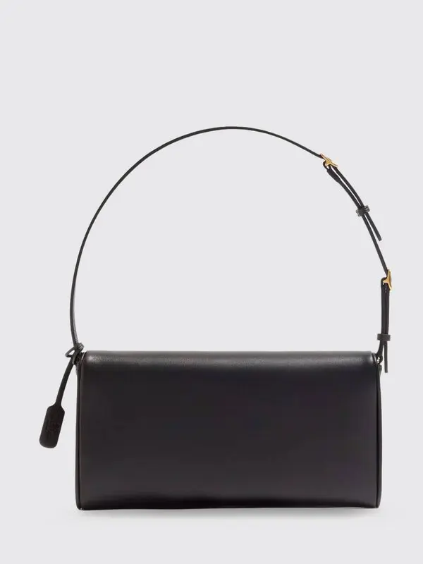 Valentino Garavani Devain Nappa Leather Shoulder Bag - Black