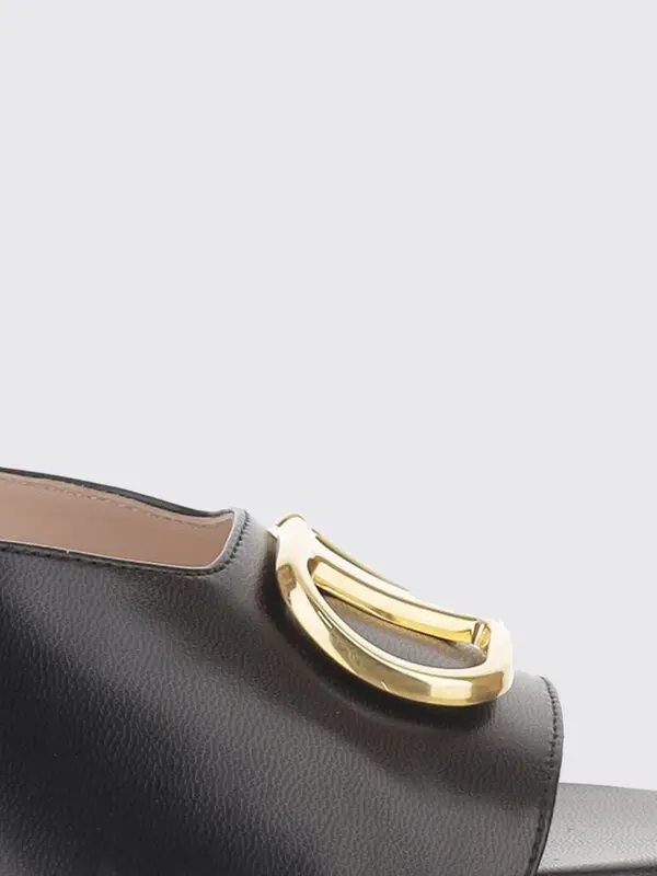 Valentino Garavani Vlogo Signature Leather Mules - Black