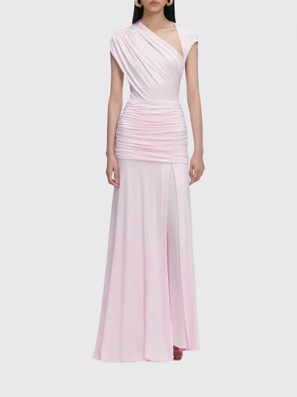 SELF-PORTRAIT Ruched Draped Gown