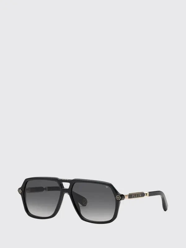 Philipp Plein Acetate Aviator Sunglasses - Black