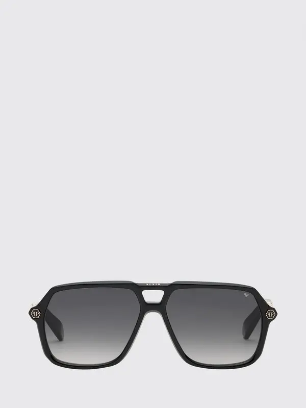 Philipp Plein Acetate Aviator Sunglasses - Black