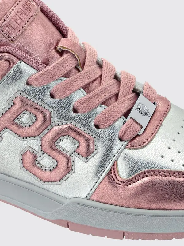 PLEIN SPORT Viper Ii Laminated Leather Sneakers