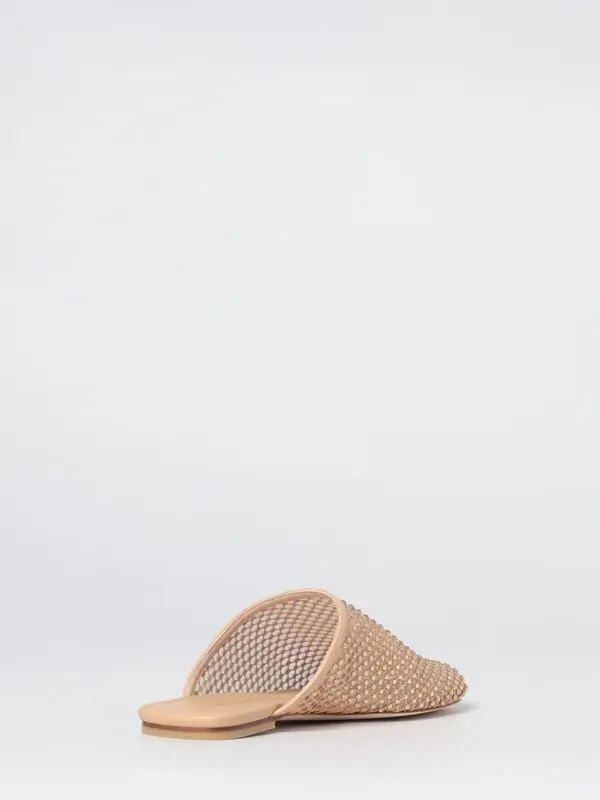 STUART WEITZMAN Embellished Flat Mules - Gold