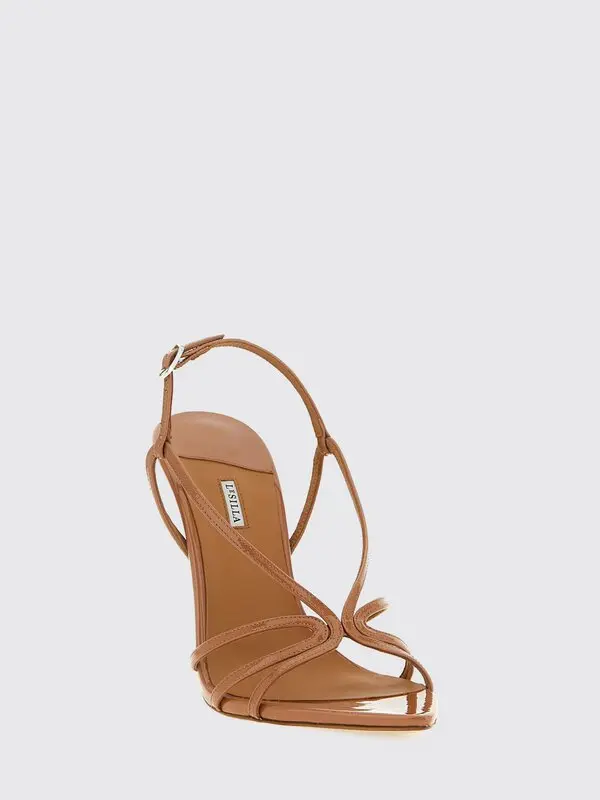 LE SILLA Eugenie Patent Leather Slingback Sandals
