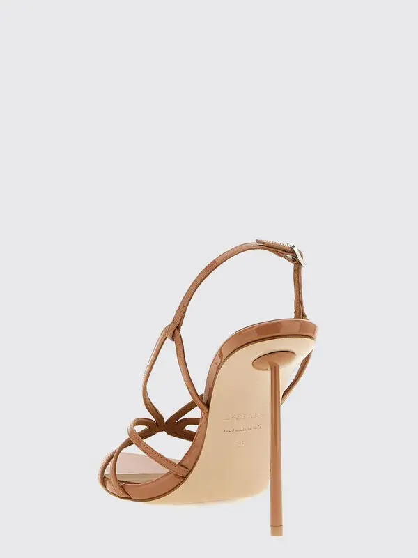 LE SILLA Eugenie Patent Leather Slingback Sandals