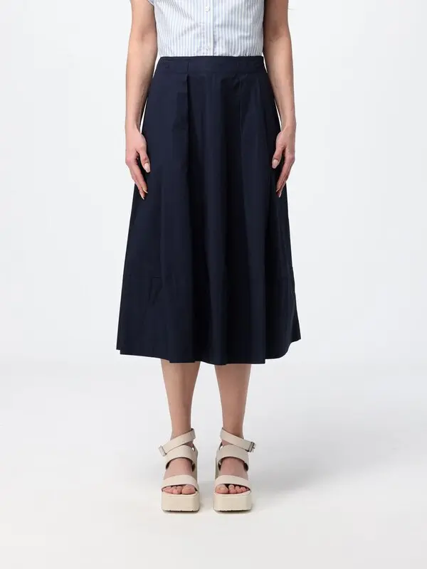 Woolrich Pleated Midi Skirt - Blue