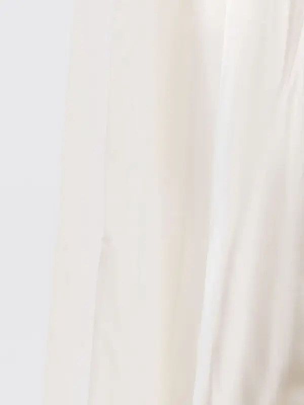 SELF-PORTRAIT Pleated Cotton Asymmetric Skirt