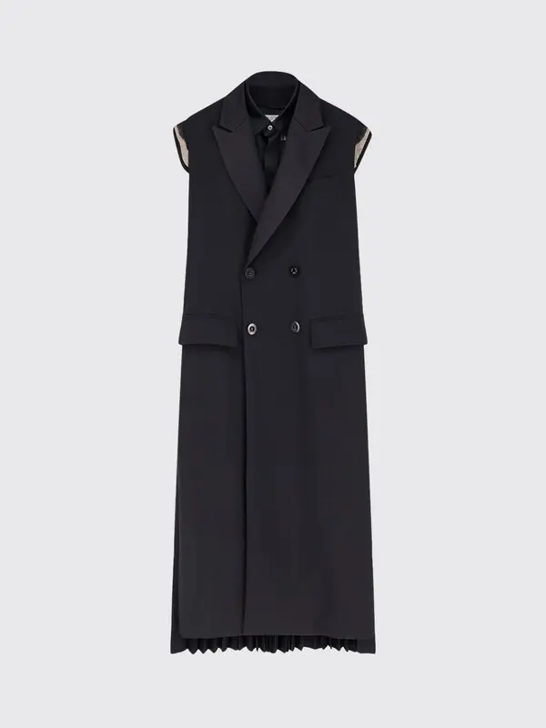 Sacai Double Breasted Wool Blend Vest