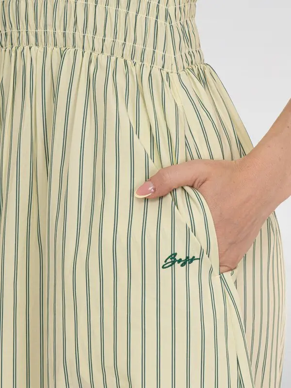 BOSS Striped Midi Dress