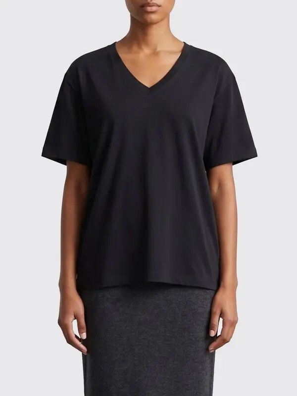 Khaite V-neck T-shirt - Black