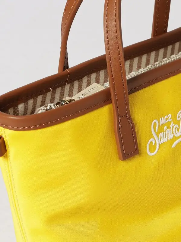 MC2 SAINT BARTH Nylon Bag With Embroidered Logo - Yellow