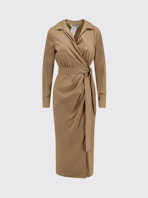 Max Mara Midi Wrap Dress - Sand