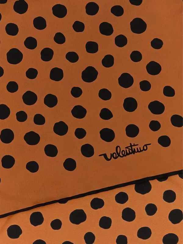 Valentino Garavani Polka Dot Print Silk Scarf
