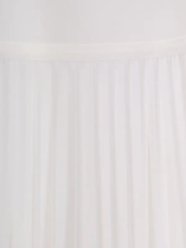 Lacoste Sleeveless V-neck Pleated Dress