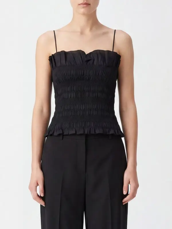 Andamane Shirred Frill Camisole