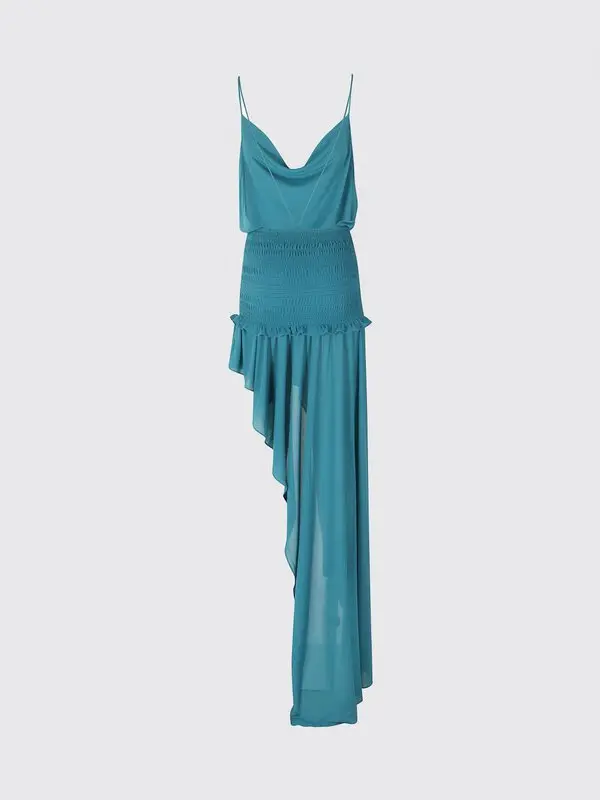 Andamane Asymmetrical Draped Maxi Dress
