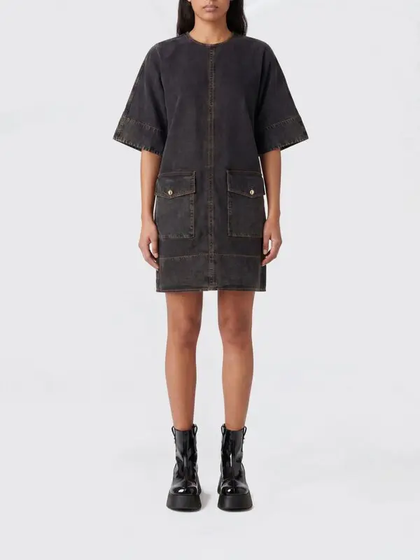 GANNI Utility Dress With Pockets