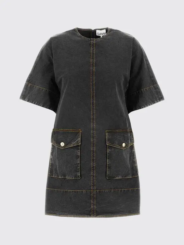 GANNI Utility Dress With Pockets