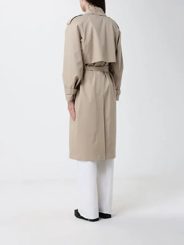 ANINE BING Ricky Long Viscose Trench Coat - Beige