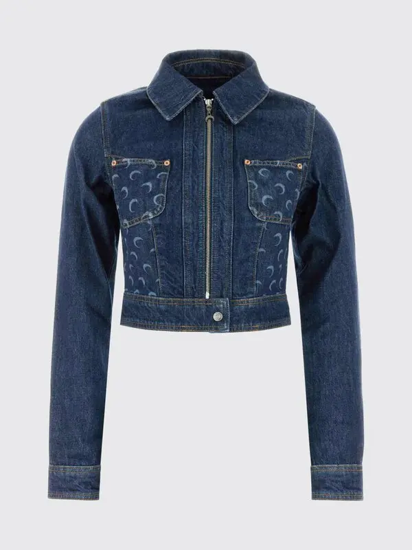 MARINE SERRE All-over Logo Denim Jacket