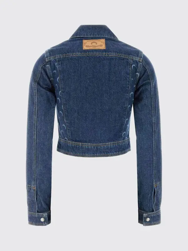 MARINE SERRE All-over Logo Denim Jacket