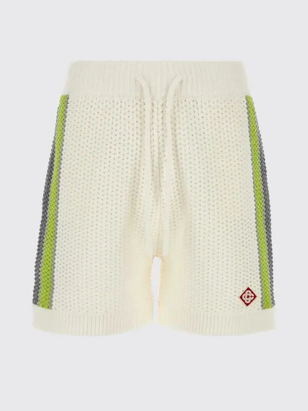 Casablanca Knit Shorts With Contrast Stripe Detailing