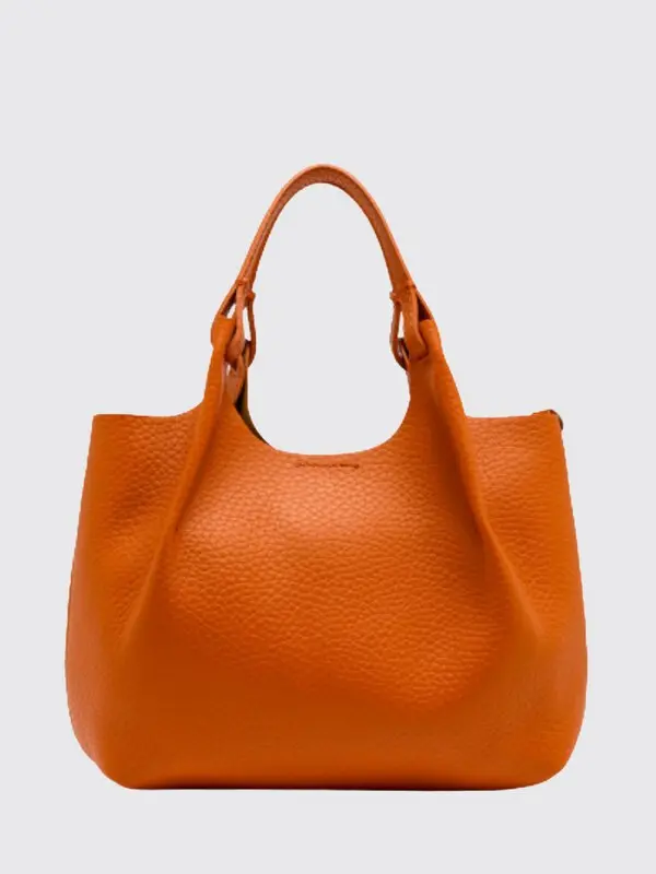 GIANNI CHIARINI Dua Hammered Leather Top Handle Bag - Red