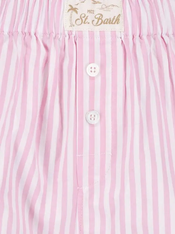 MC2 SAINT BARTH Striped Cotton Boxer Shorts