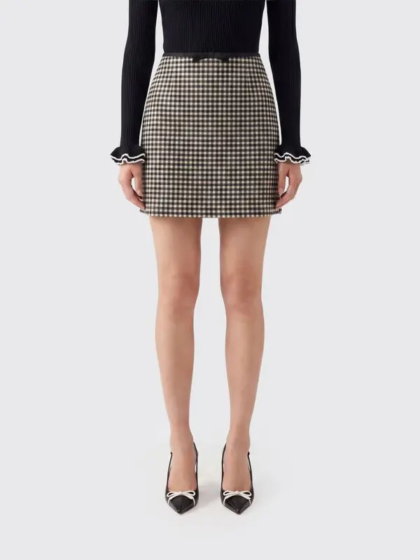 Valentino Garavani Gingham Check Mini Skirt