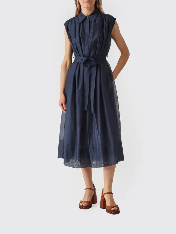 MEIMEIJ Lyocell Blend Chemisier Dress