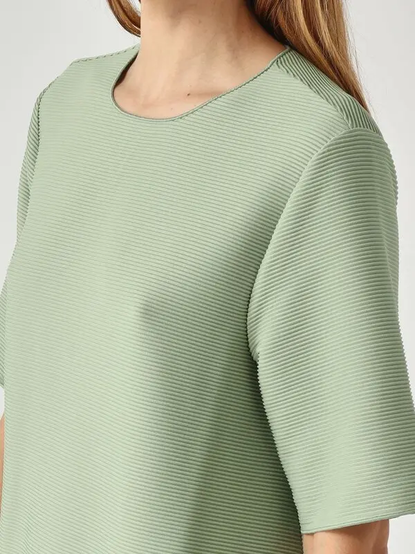 Max Mara Crêpe T-shirt Dress - Green