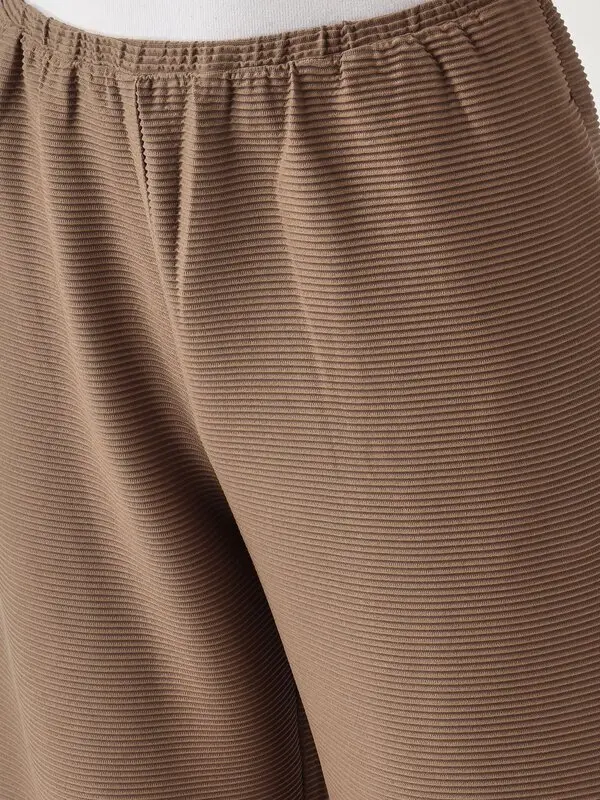 Max Mara Stretch Jersey Straight Trousers - Coffee