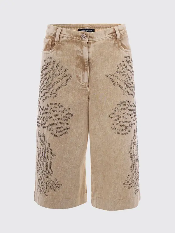 Patrizia Pepe Embroidered Cropped Shorts