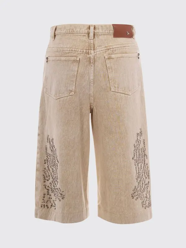 Patrizia Pepe Embroidered Cropped Shorts