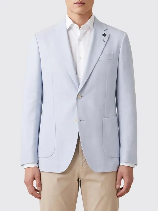 LARDINI Single-breasted Blazer With Notch Lapel