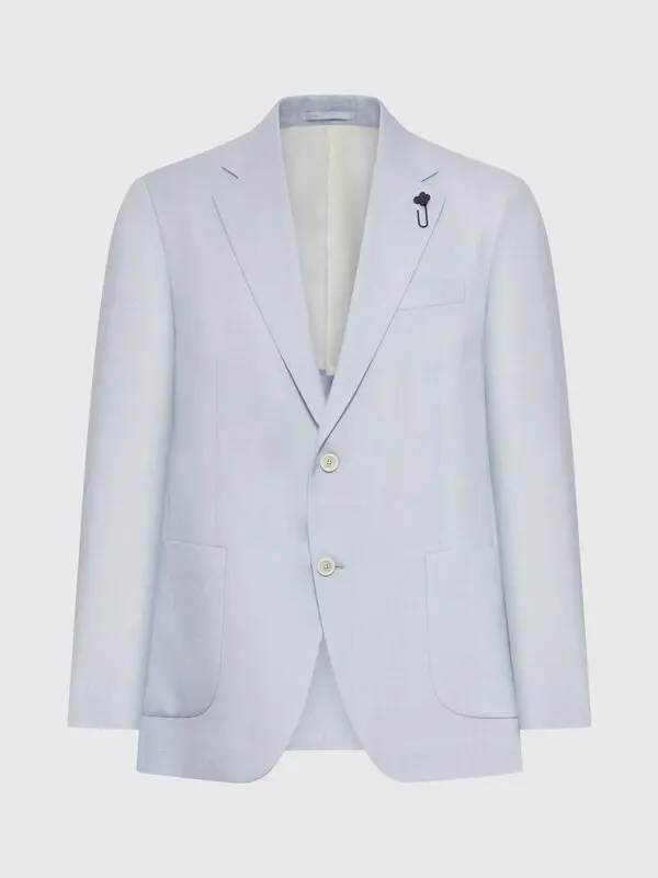 LARDINI Single-breasted Blazer With Notch Lapel