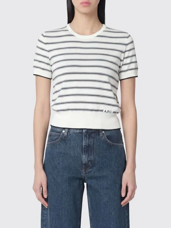 A.p.c. Striped Knit Top