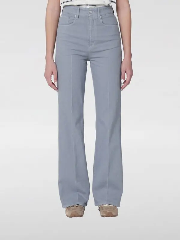 A.p.c. Flared Jeans In Organic Cotton Denim - Blue