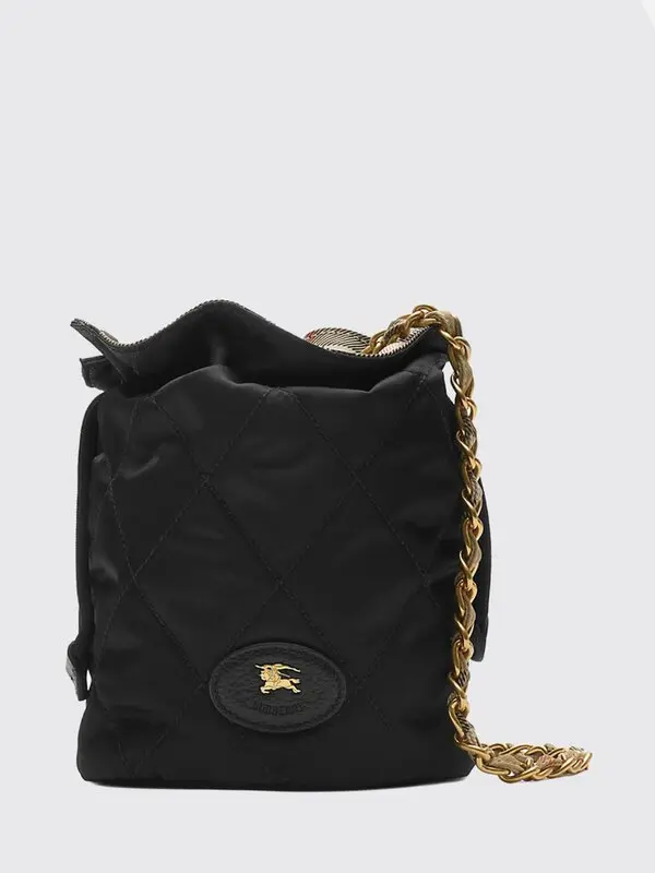 Burberry Quilted Chain Bag - Black