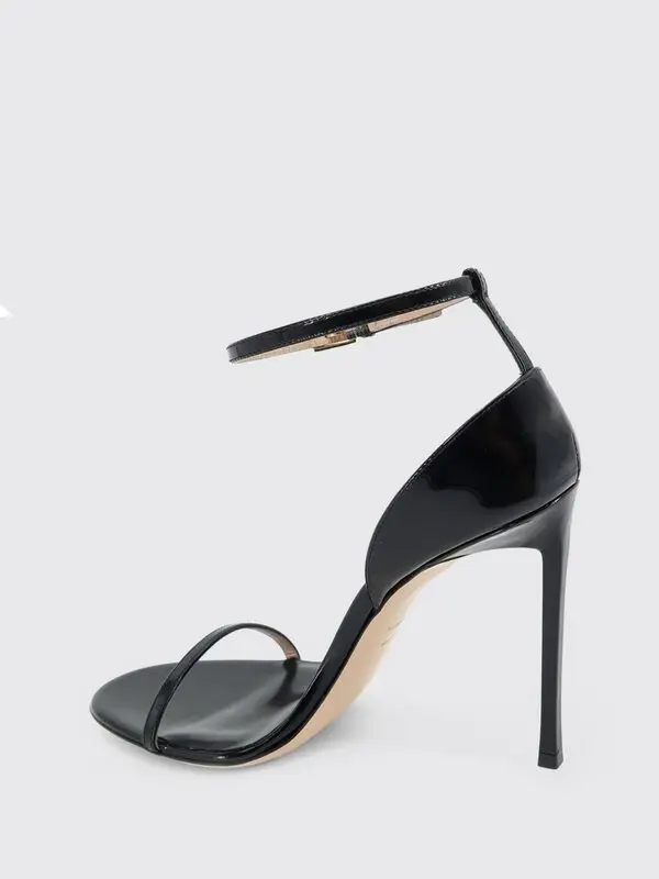 TOM FORD Vertigo Patent Leather Stiletto Sandals With Ankle Strap