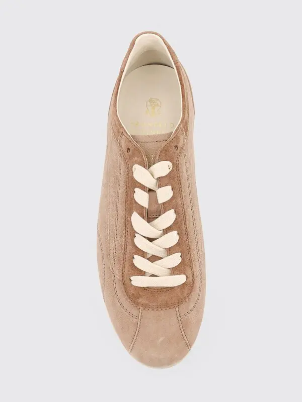 Brunello Cucinelli Leather And Suede Low-top Sneakers