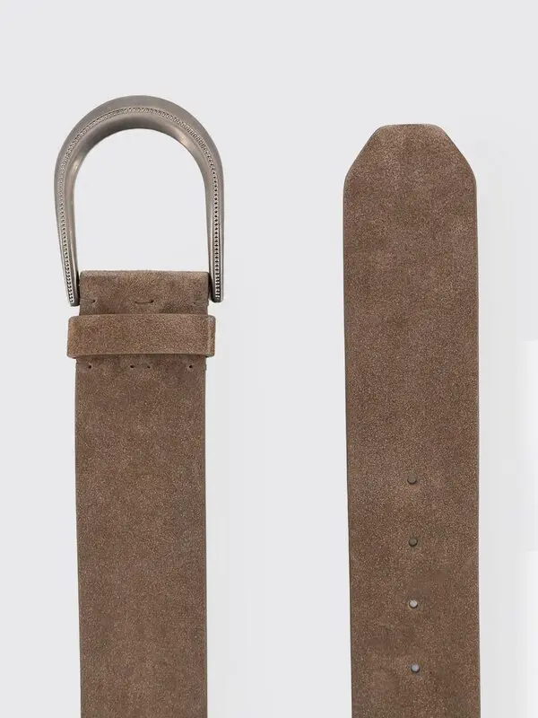 Brunello Cucinelli Suede Calfskin Belt