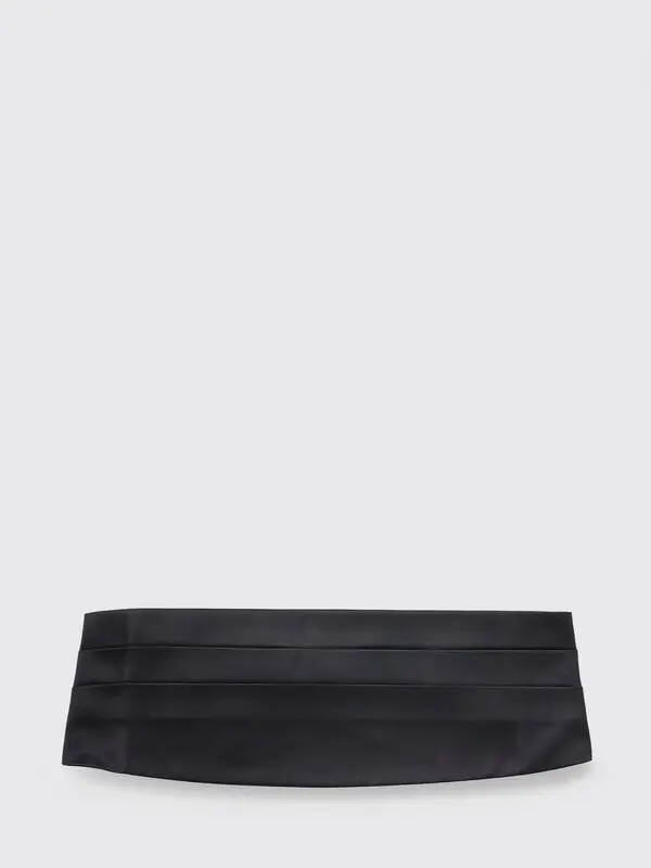 Brunello Cucinelli Pleated Silk And Cotton Cummerbund - Blue