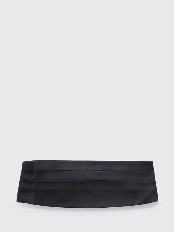 Brunello Cucinelli Pleated Silk And Cotton Cummerbund - Blue