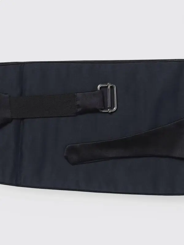 Brunello Cucinelli Pleated Silk And Cotton Cummerbund - Blue