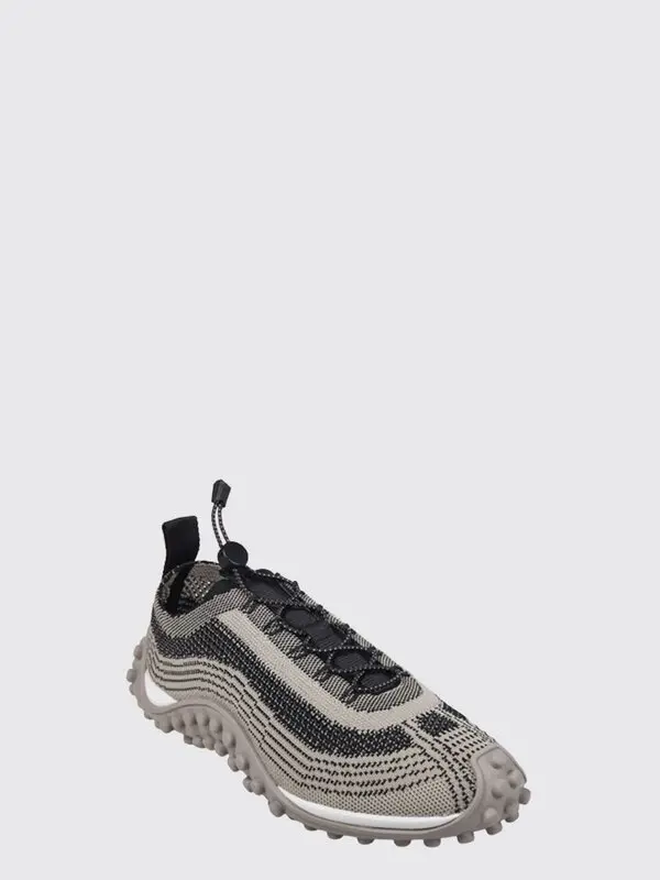 AMI Paris Mirage Striped Knit Low-top Sneakers - Grey