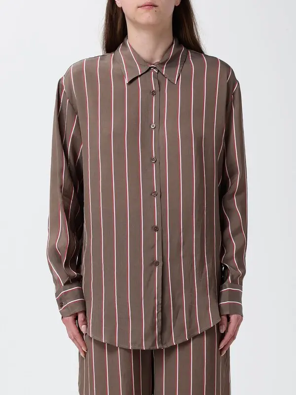 THE FRANKIE SHOP Striped Button-up Shirt