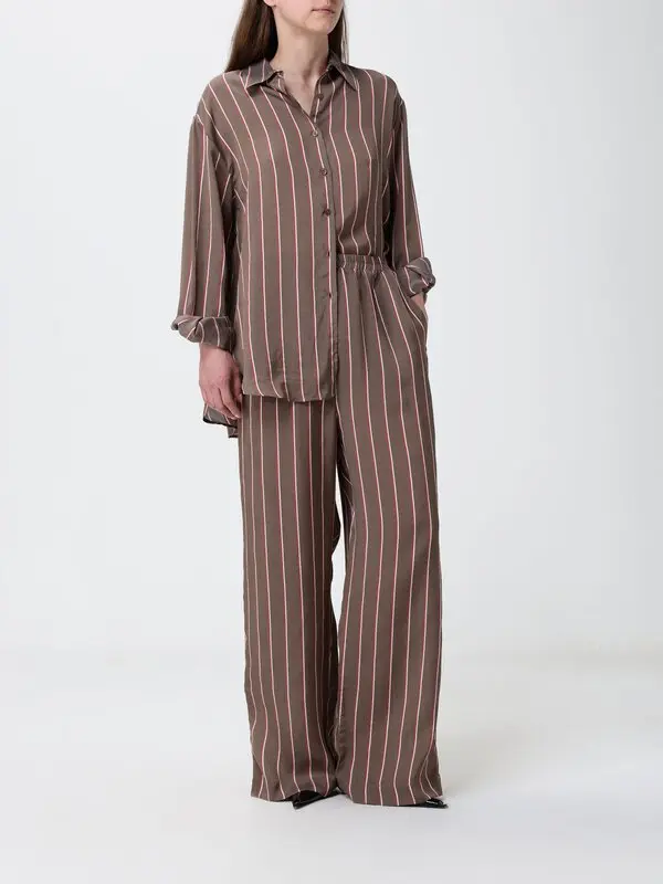THE FRANKIE SHOP Striped Button-up Shirt