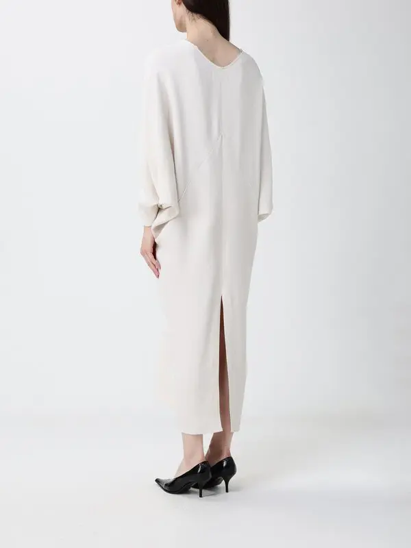 THE FRANKIE SHOP Midi Tunic In Viscose With Ruched Waist And Back Slit