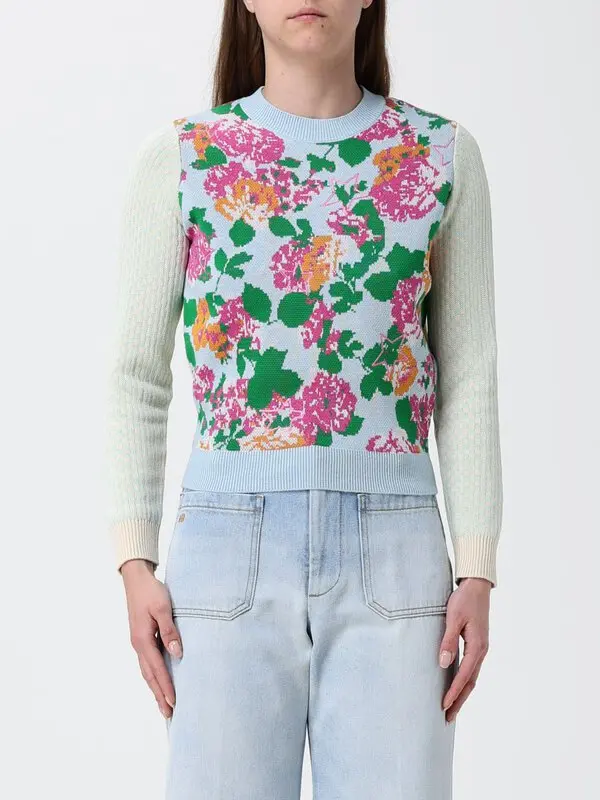 Kenzo Floral Print Knit Sweater